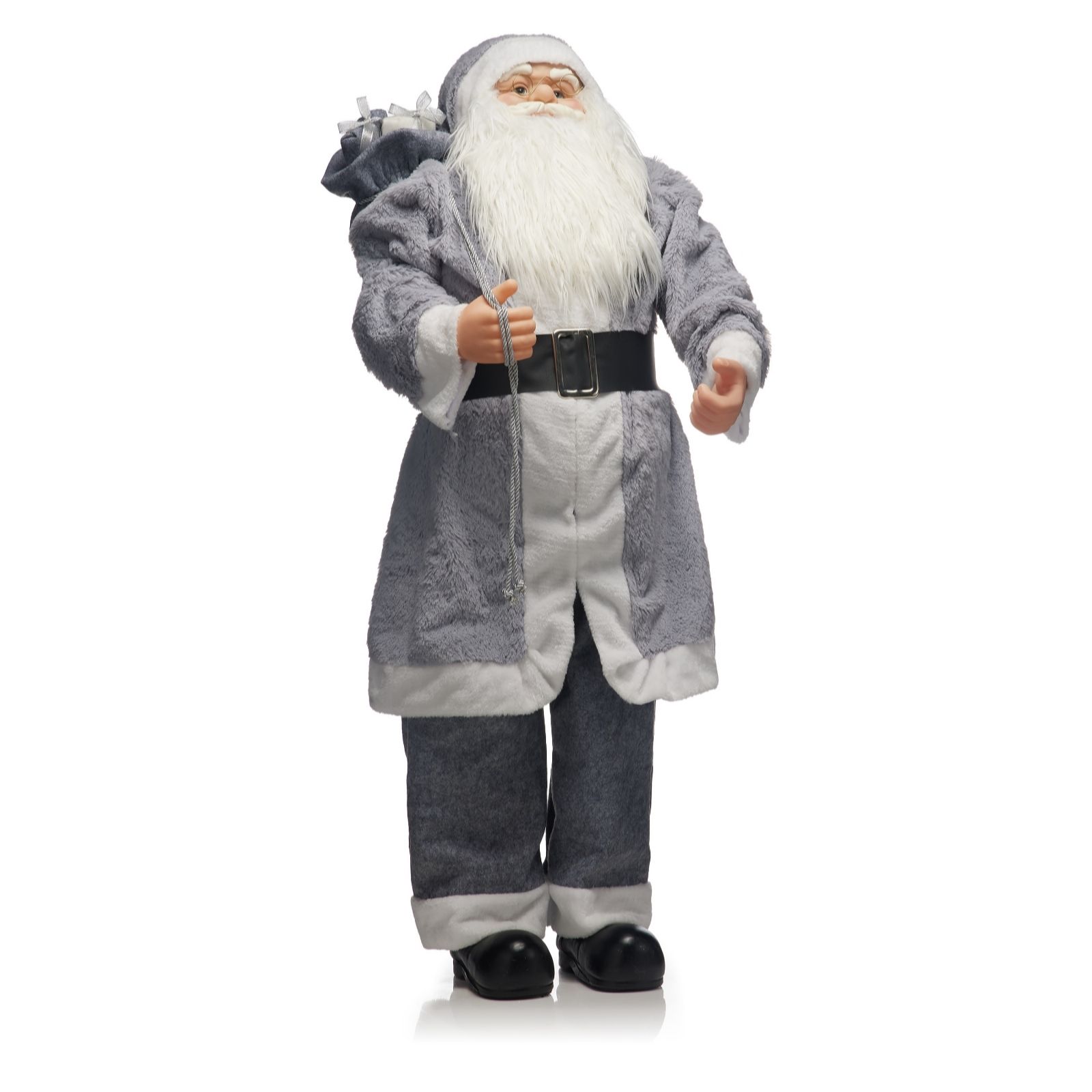 Outlet Festive 4ft Pre Lit Standing Santa - QVC UK