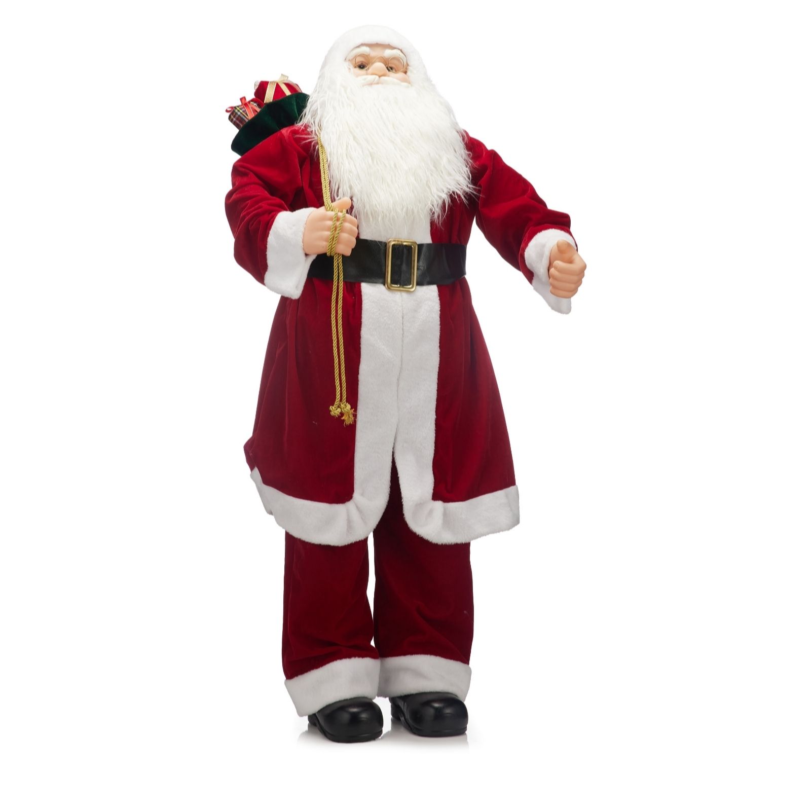 Outlet Festive 4ft Pre Lit Standing Santa - QVC UK