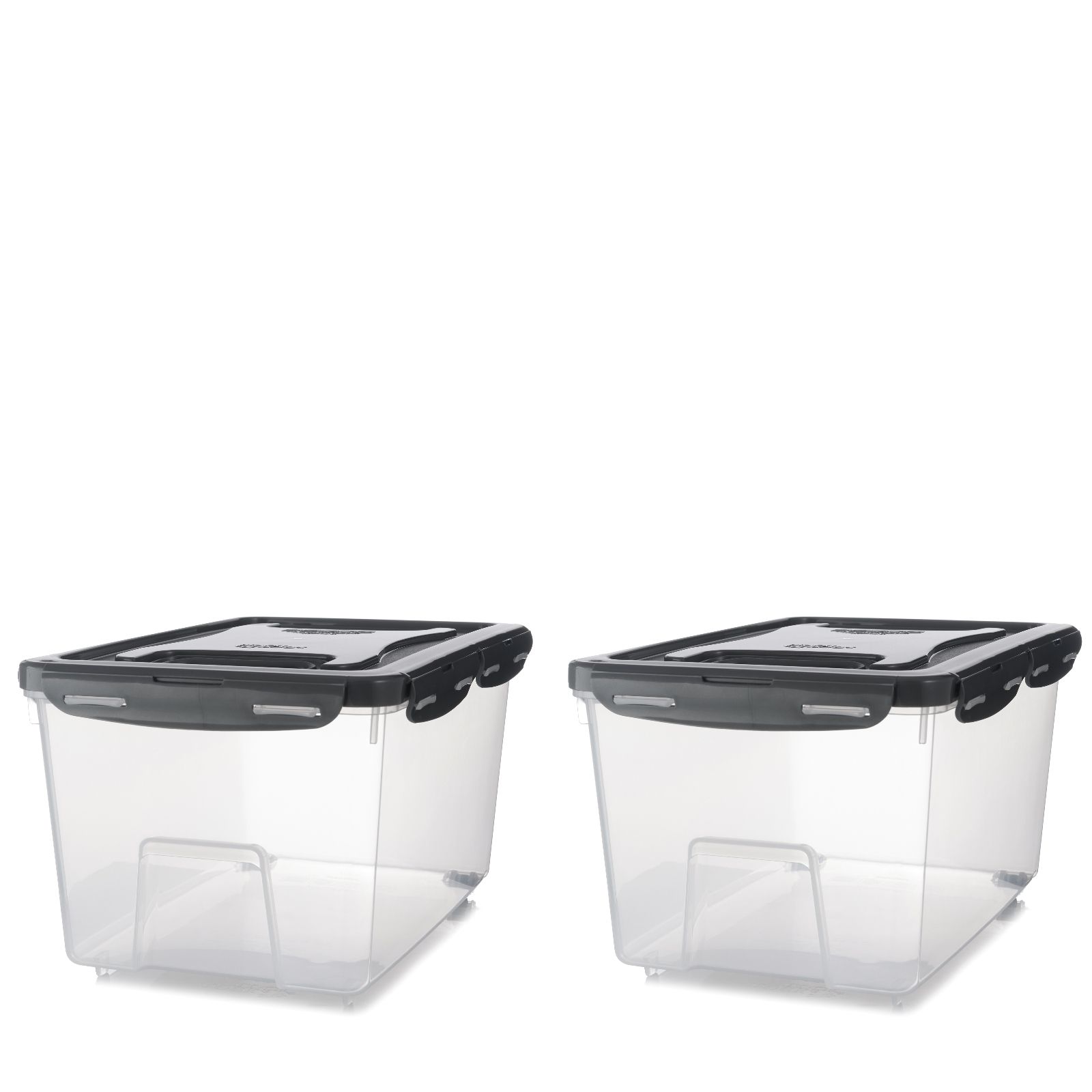 Lock & Lock Storage Container with Double Handles & Wheels - QVC UK