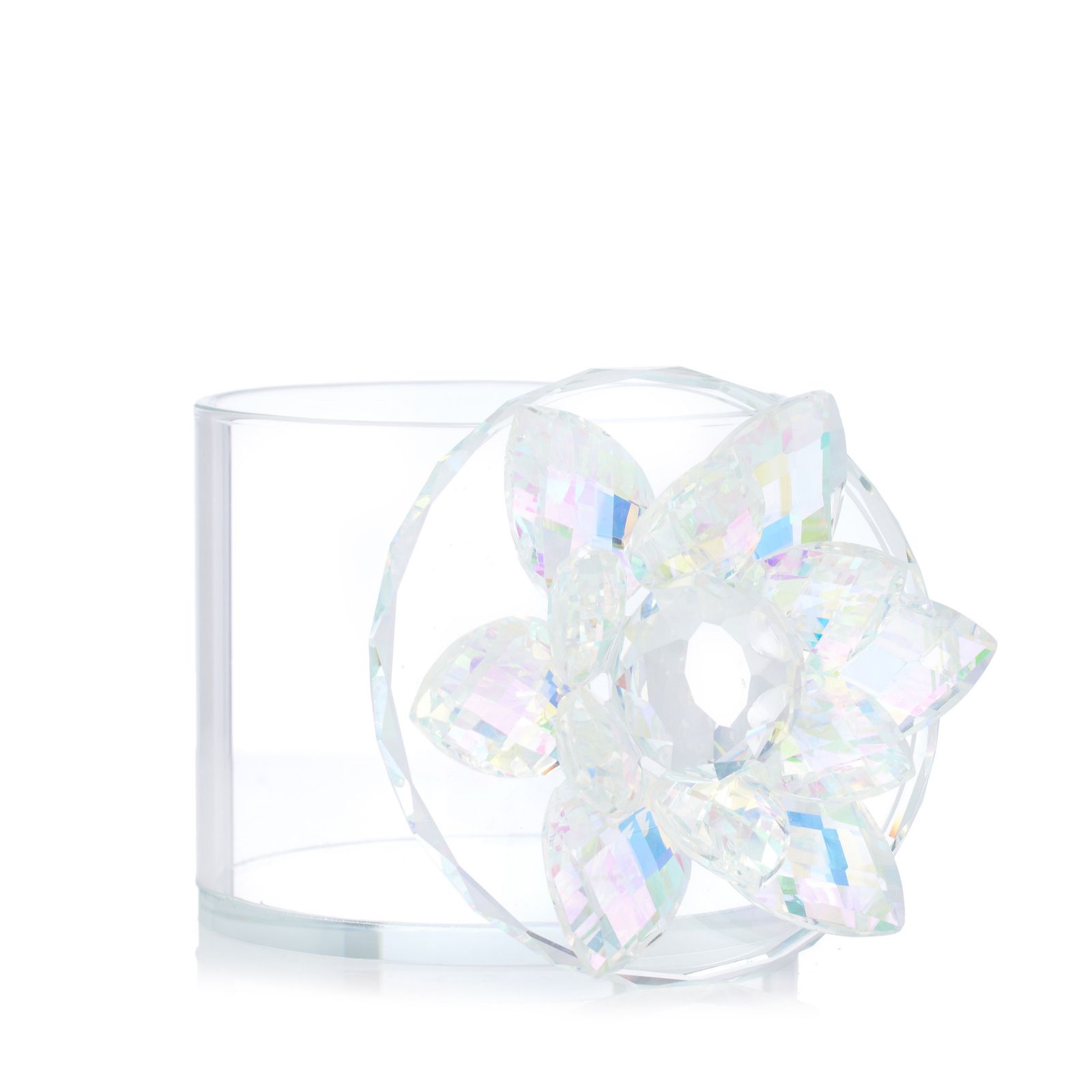 Outlet Julien Macdonald Set of 2 Lotus Glass Trinket Box - QVC UK