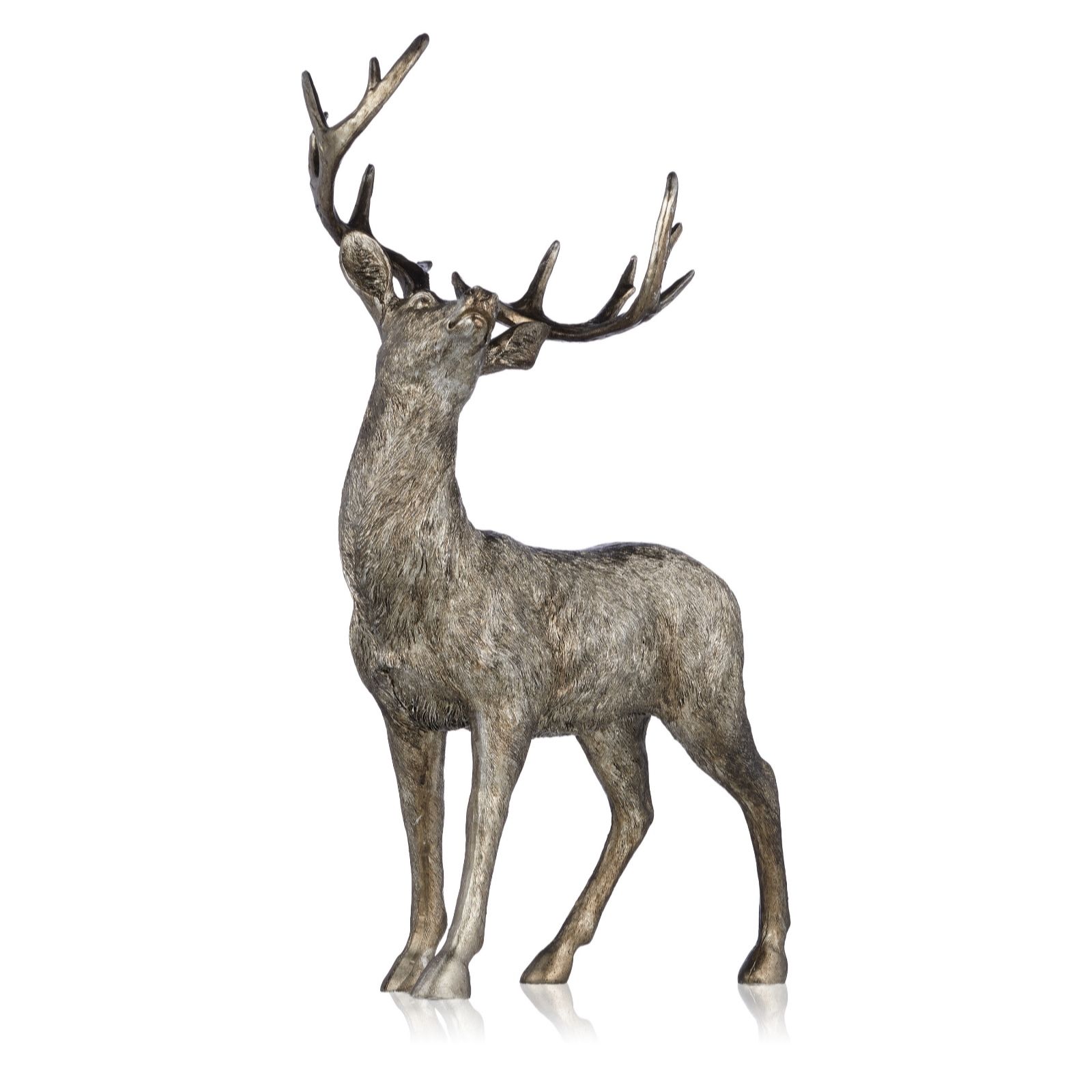 My Home Stories Premium Antique Brushed Stag Decoration - QVC UK