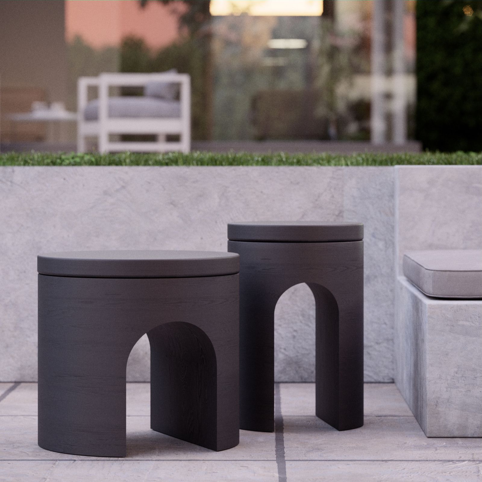 K by Kelly Hoppen Arched Indoor Outdoor Side Table - QVC UK