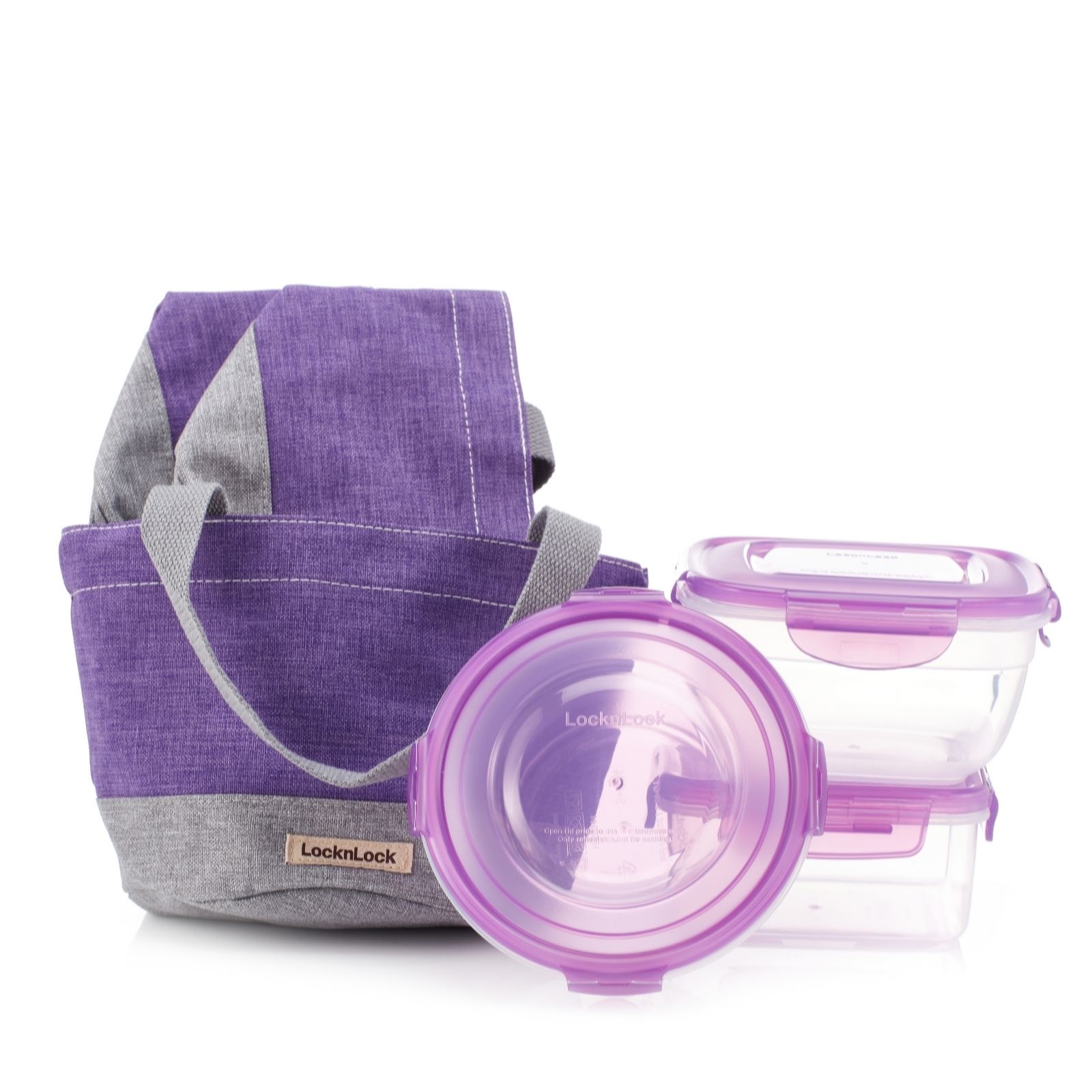 Outlet Lock & Lock Set of 3 Mini Tote Cooler Containers - QVC UK