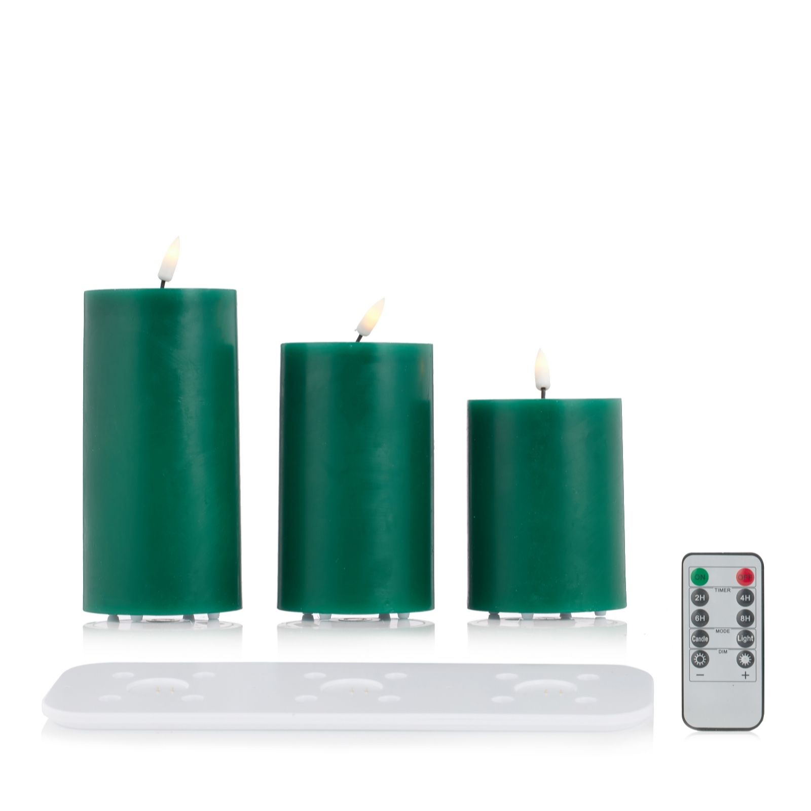 Outlet Home Reflections Rechargeable LED Candles & Charging Dock - QVC UK