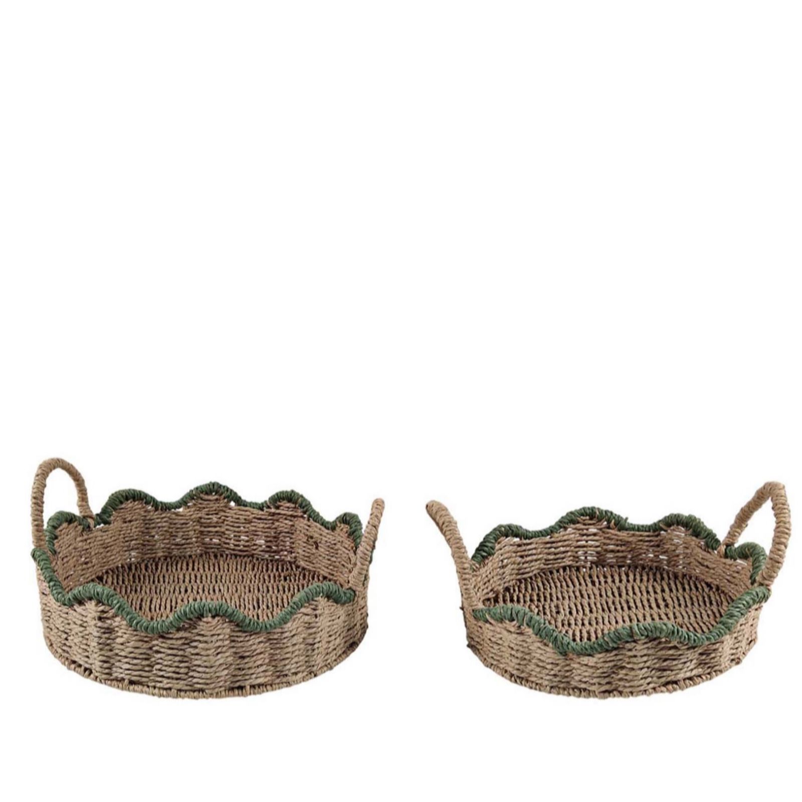 Outlet Home Stories Set of 2 Paper Baskets - QVC UK