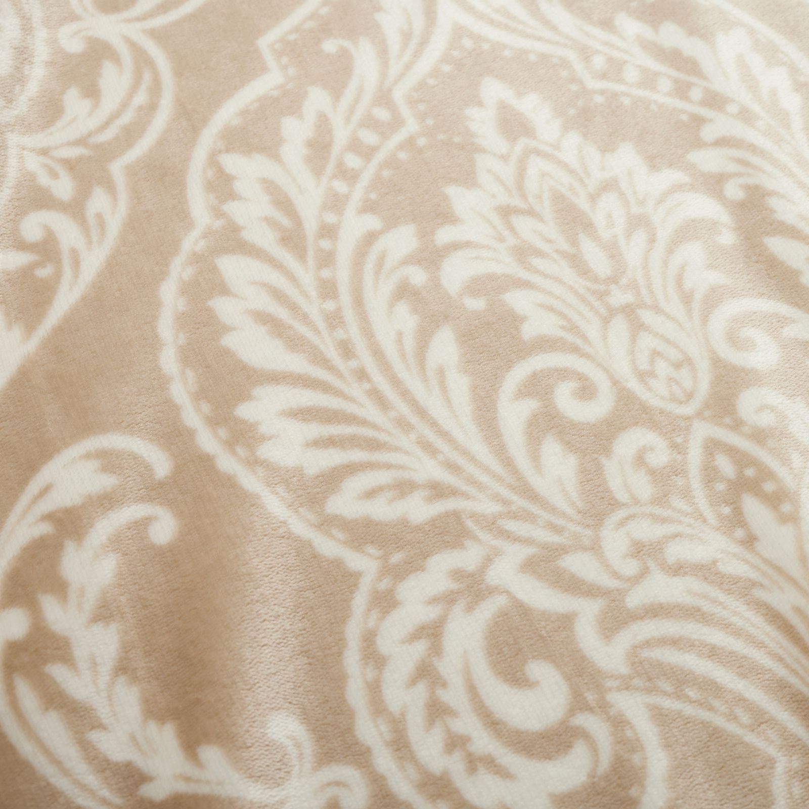 Cozee Home Damask Print 4 Piece Velvetsoft Duvet Set - QVC UK