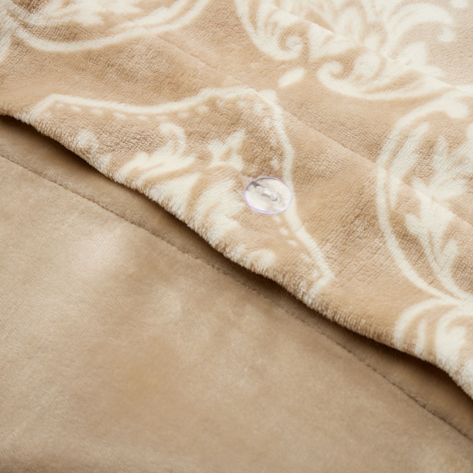 Cozee Home Damask Print 4 Piece Velvetsoft Duvet Set - QVC UK