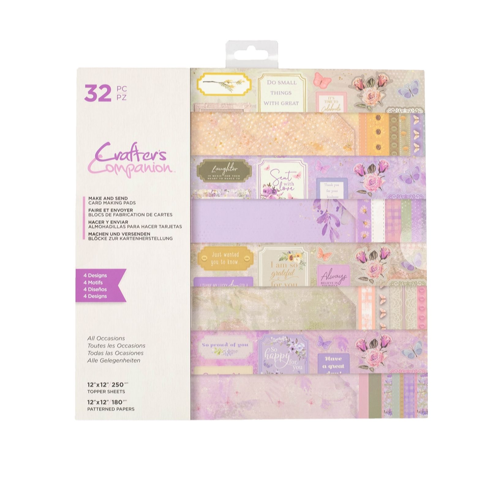 Crafters Companion Make and Send Cardmaking Pads - QVC UK