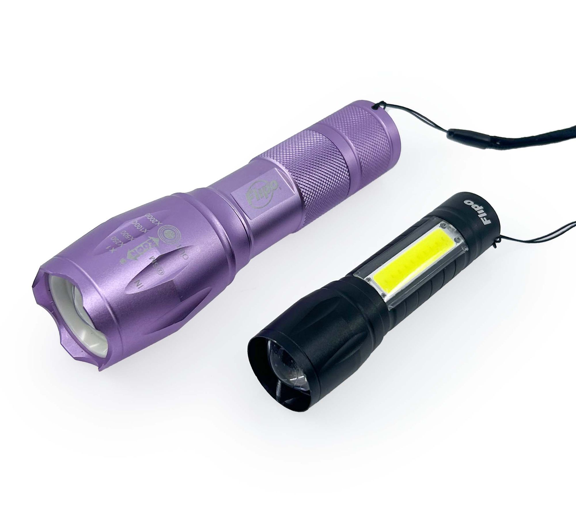 Flipo Set of 2 Big & Little Stinger Tactical Flashlights - QVC.com