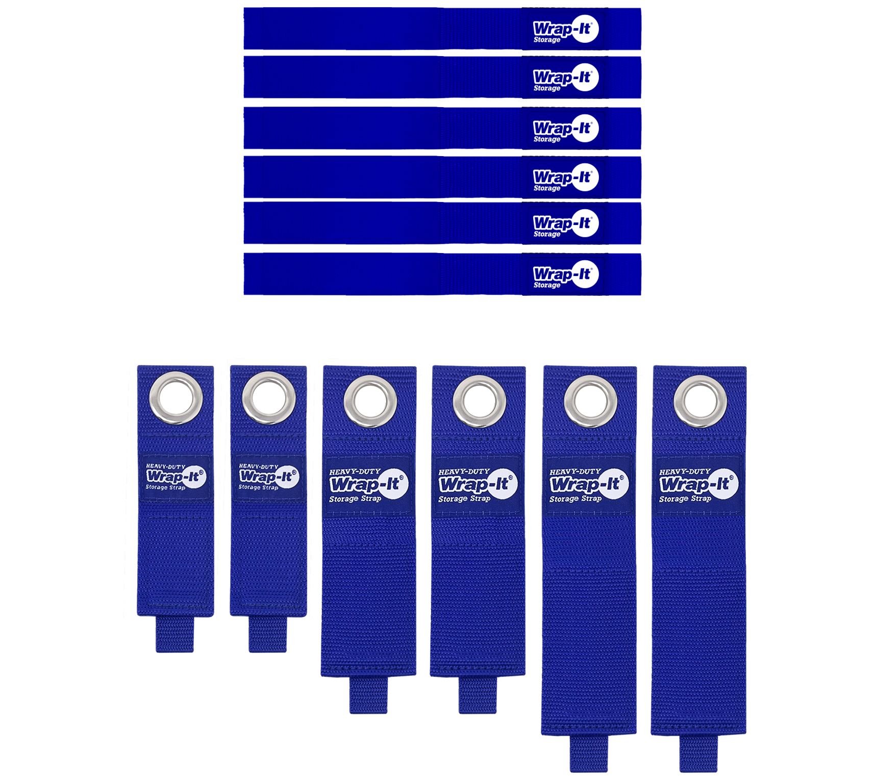 "As Is" Wrap-It 12-Piece Heavy- Duty and Quick- Straps Storage Strap ...