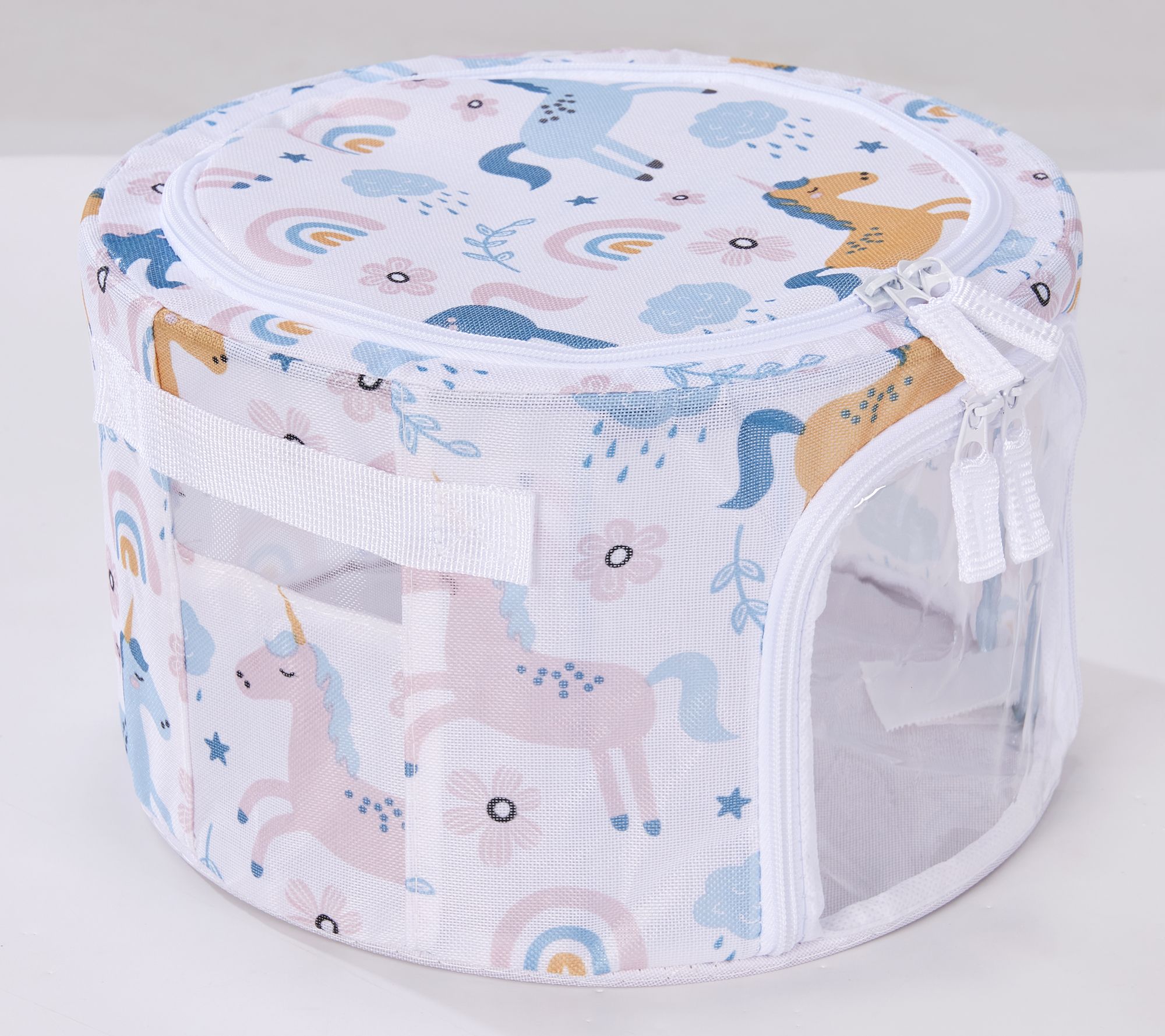 Periea Set of 3 Round Childrens Collapsible Storage Boxes - QVC.com