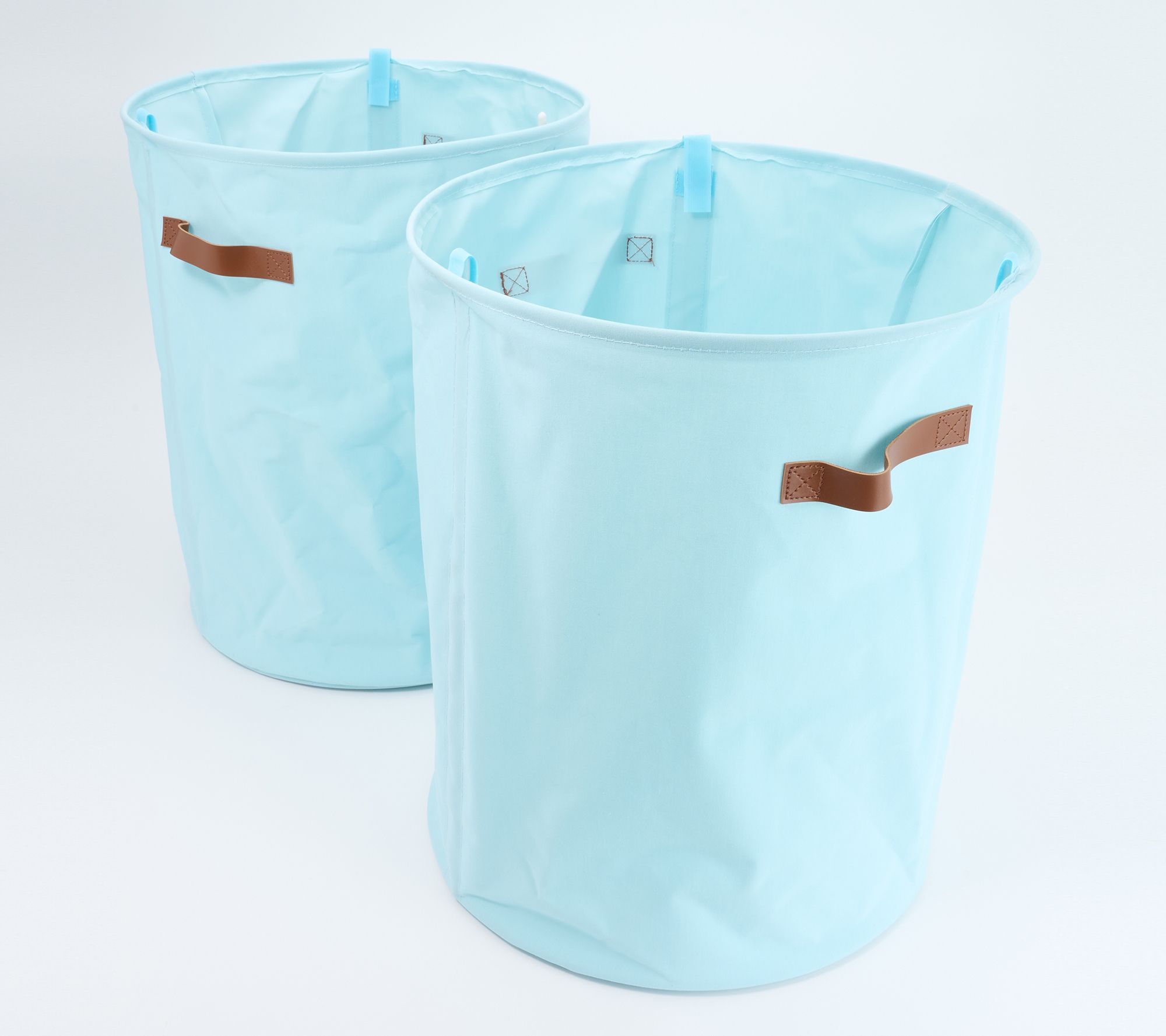 "As Is" Cella Set of 2 Large Canvas Laundry Storage Bags - QVC.com