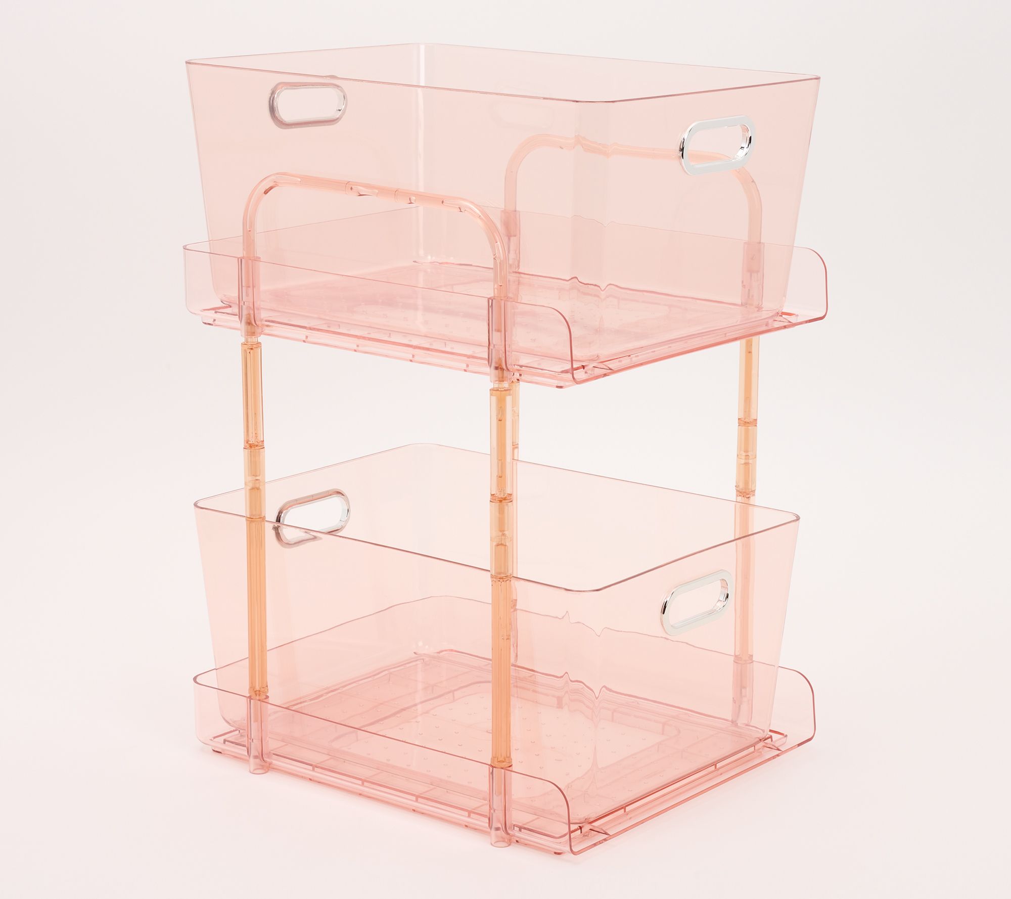 "As Is" Cella 2-Tier Sliding Drawer Storage Bins - QVC.com