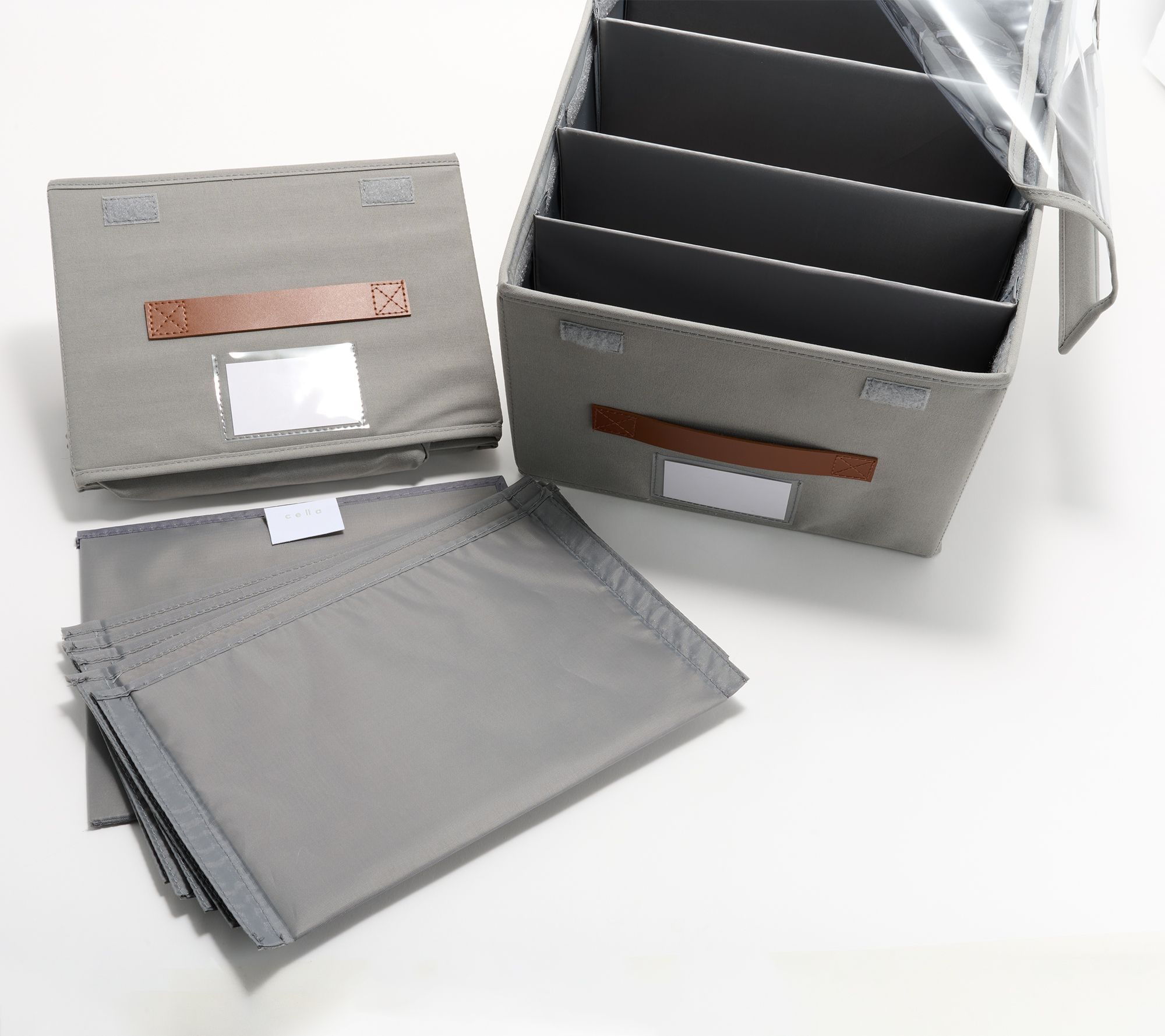 Cella Set of 2 Closet Organizersw/ 5 Removable Dividers - QVC.com