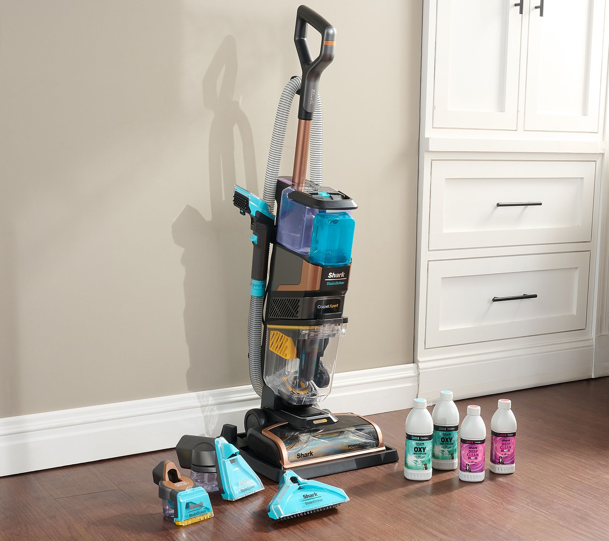 Shark CarpetXpert HairPro Upright Carpet Cleaner w/ StainStriker - QVC.com