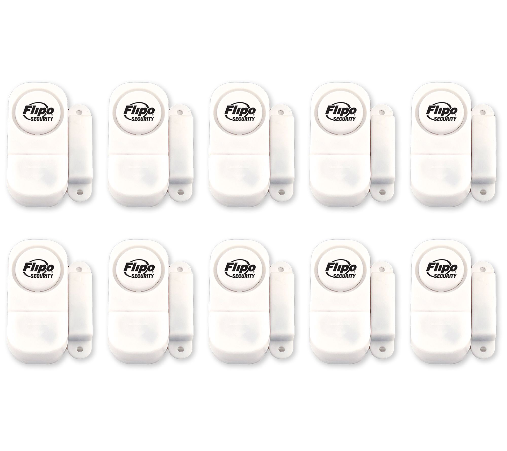 "As Is" Flipo Set of 10 Mini Door & Window Alarms - QVC.com