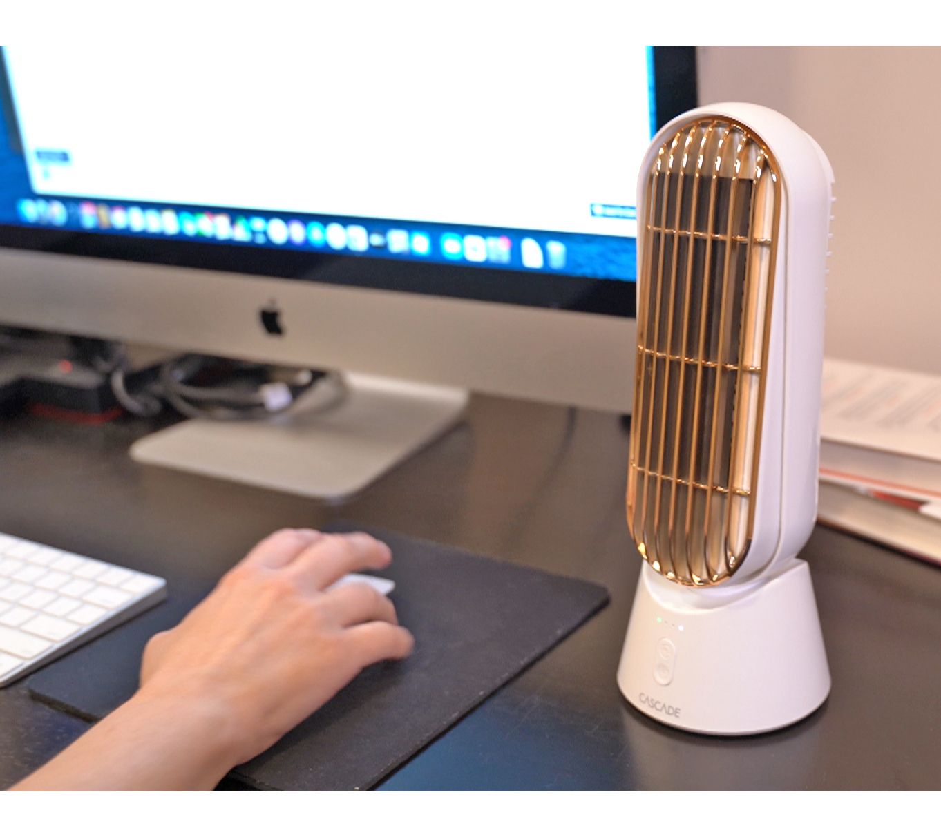 Cascade Set of 2 Portable Rechargeable 10" Fan - QVC.com