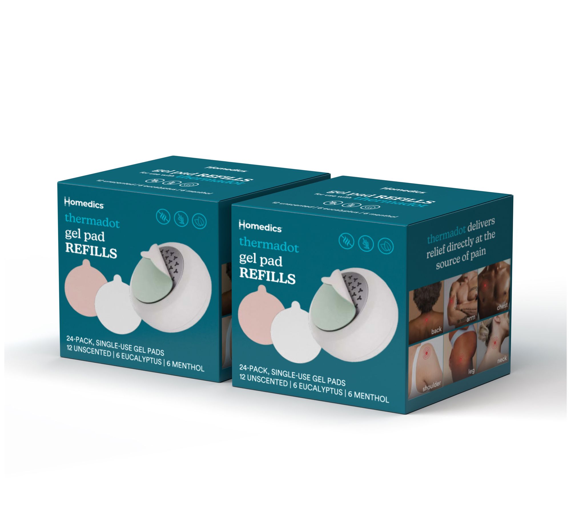 HoMedics ThermaDot Pod Adhesive Pads Set of 48 - QVC.com