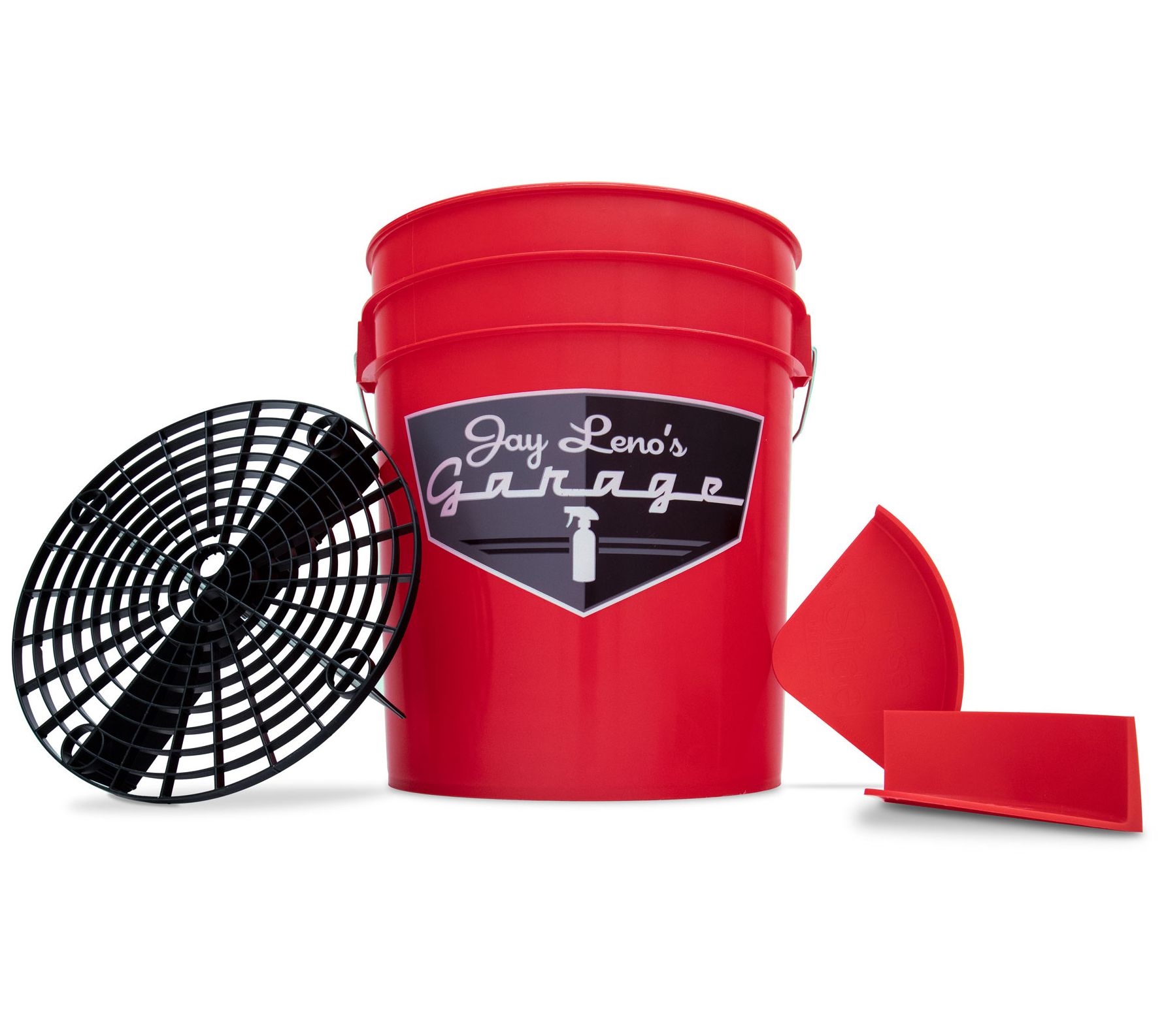 Jay Leno's Garage 4-Piece Wash Bucket and Tools Kit - QVC.com