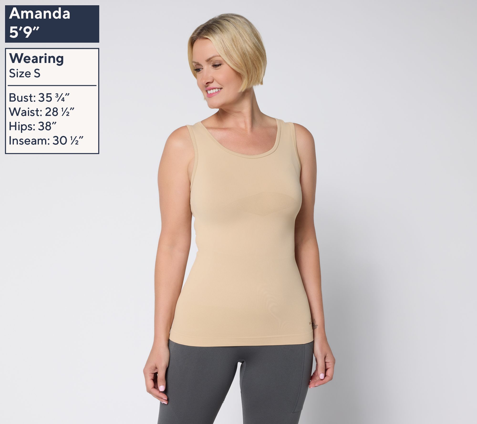 Tommie Copper Slimming Relief Compression Tank - QVC.com