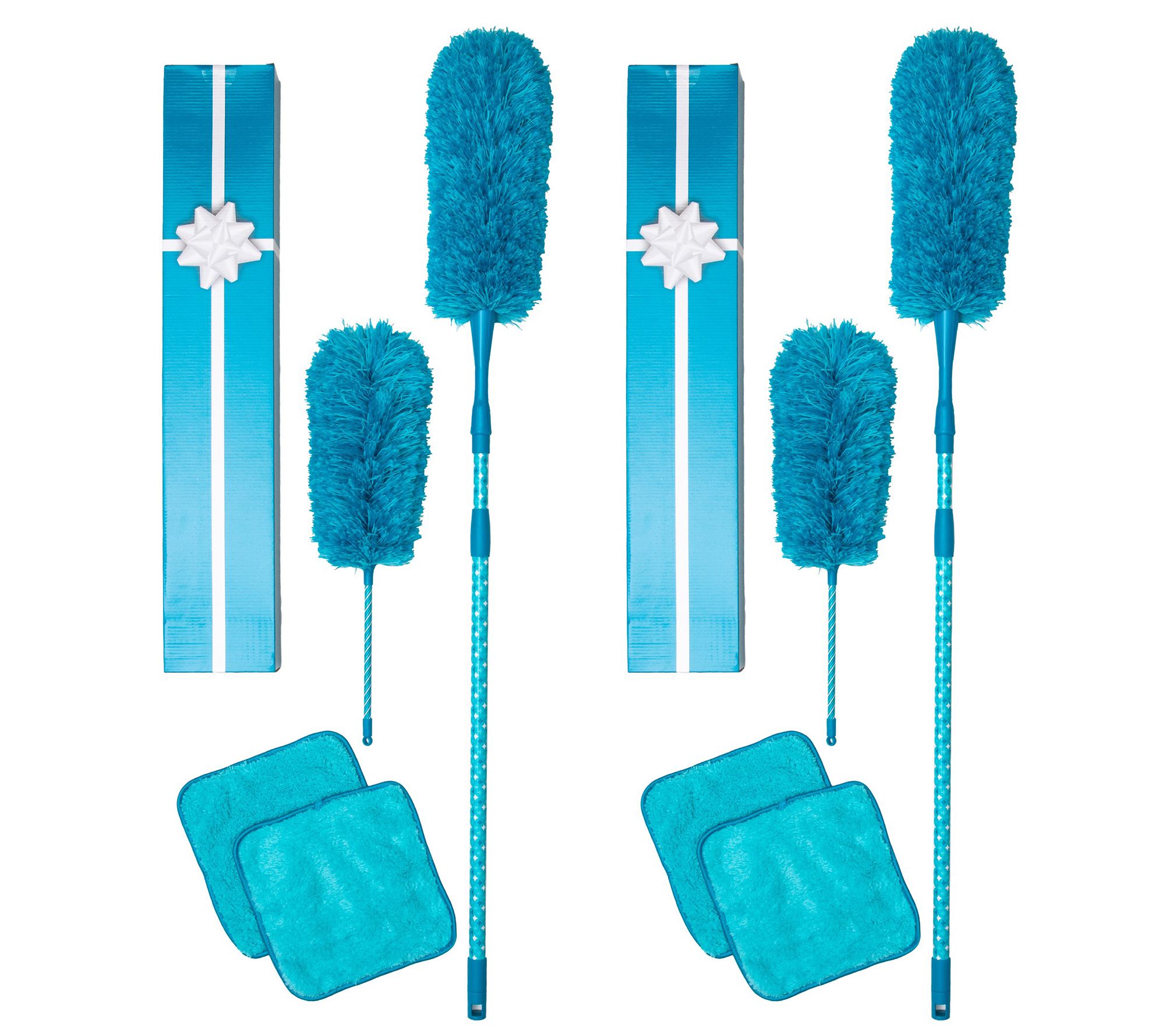 "As Is" Set of 2 5-Piece Microfiber Duster Sets by Campanelli - QVC.com