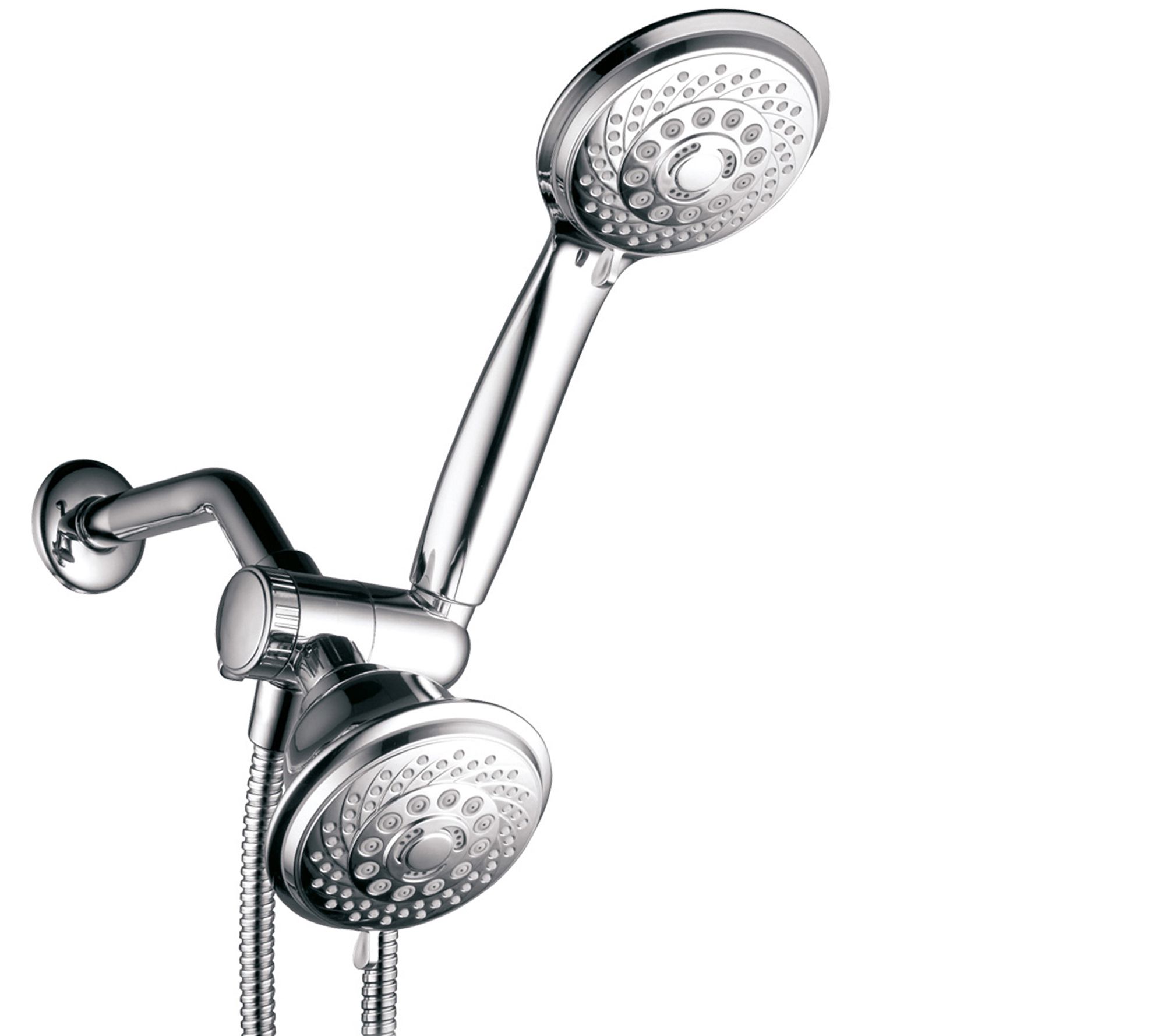 "As is" HotelSpa Luxury 3-Way All- Chrome Spiral Shower System - QVC.com