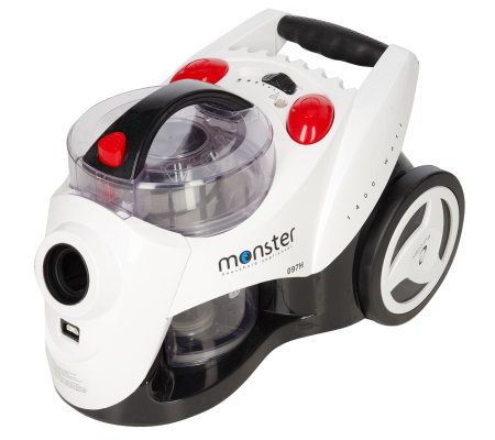 Monster Cyclonic Bagless Canister Vac w/ Motorized Brush - QVC.com