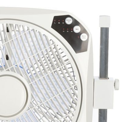 Air Innovations Adjustable 12" Stand Fan w/ Whirl Cool Grill - QVC.com