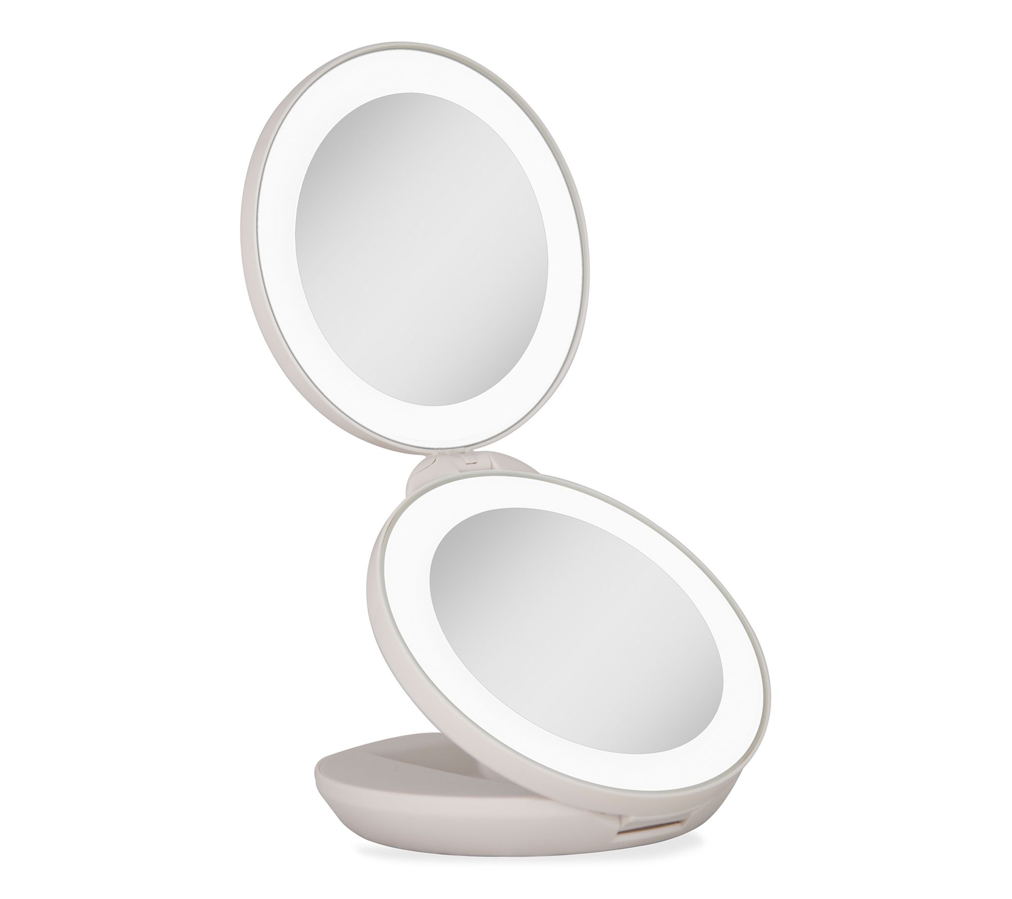 Zadro Lighted Travel Mirror w/ Magnification &Fold-to-Compact - QVC.com