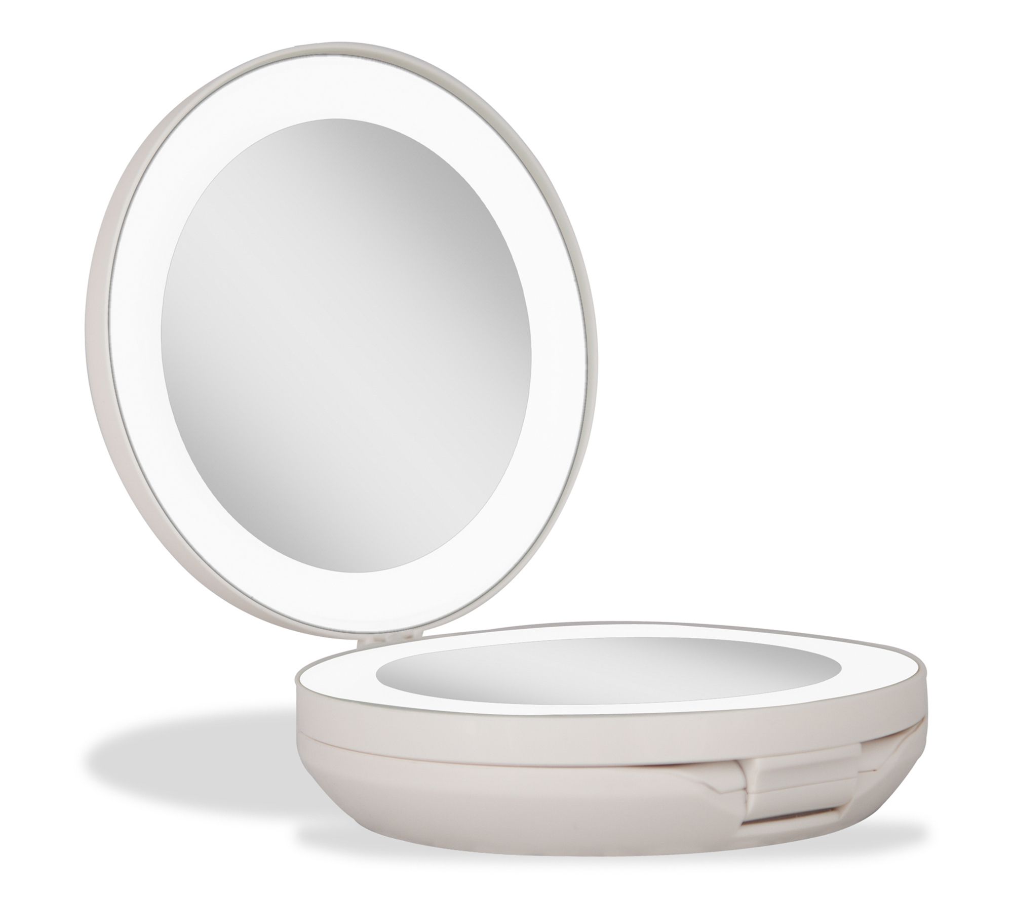 Zadro Lighted Travel Mirror w/ Magnification &Fold-to-Compact - QVC.com