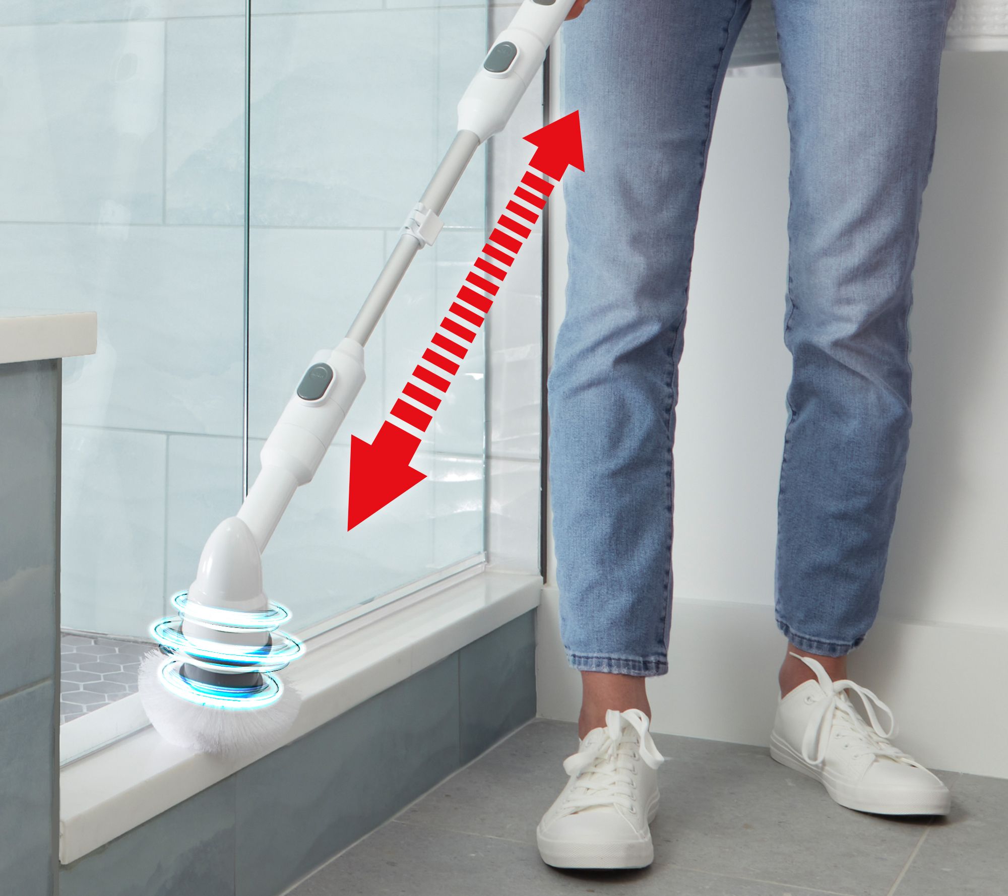 Voom Handheld Cordless Power Spin Scrubber - QVC.com