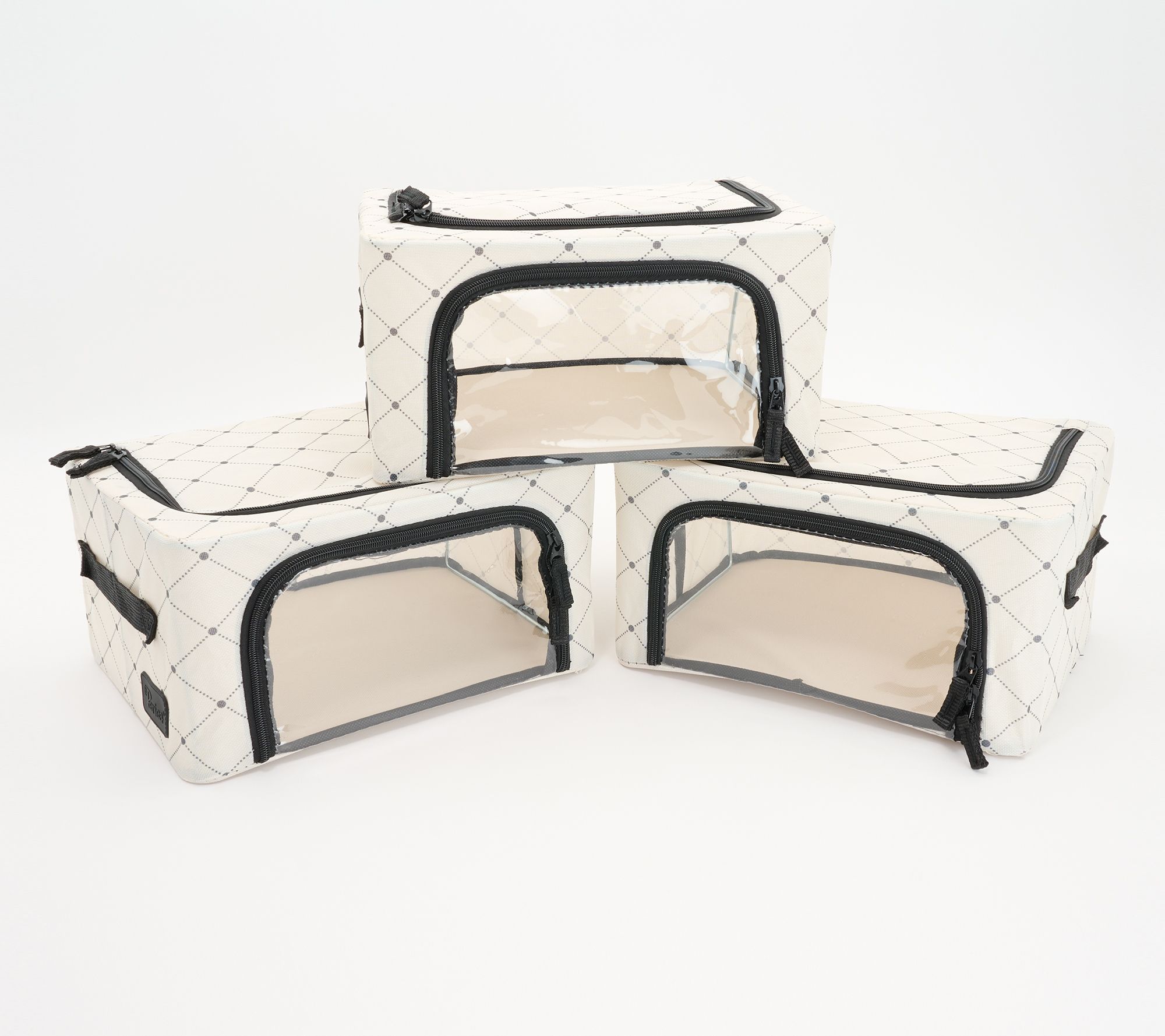 "As Is" Periea Set of 3 Compact Collapsible Storage Boxes - QVC.com