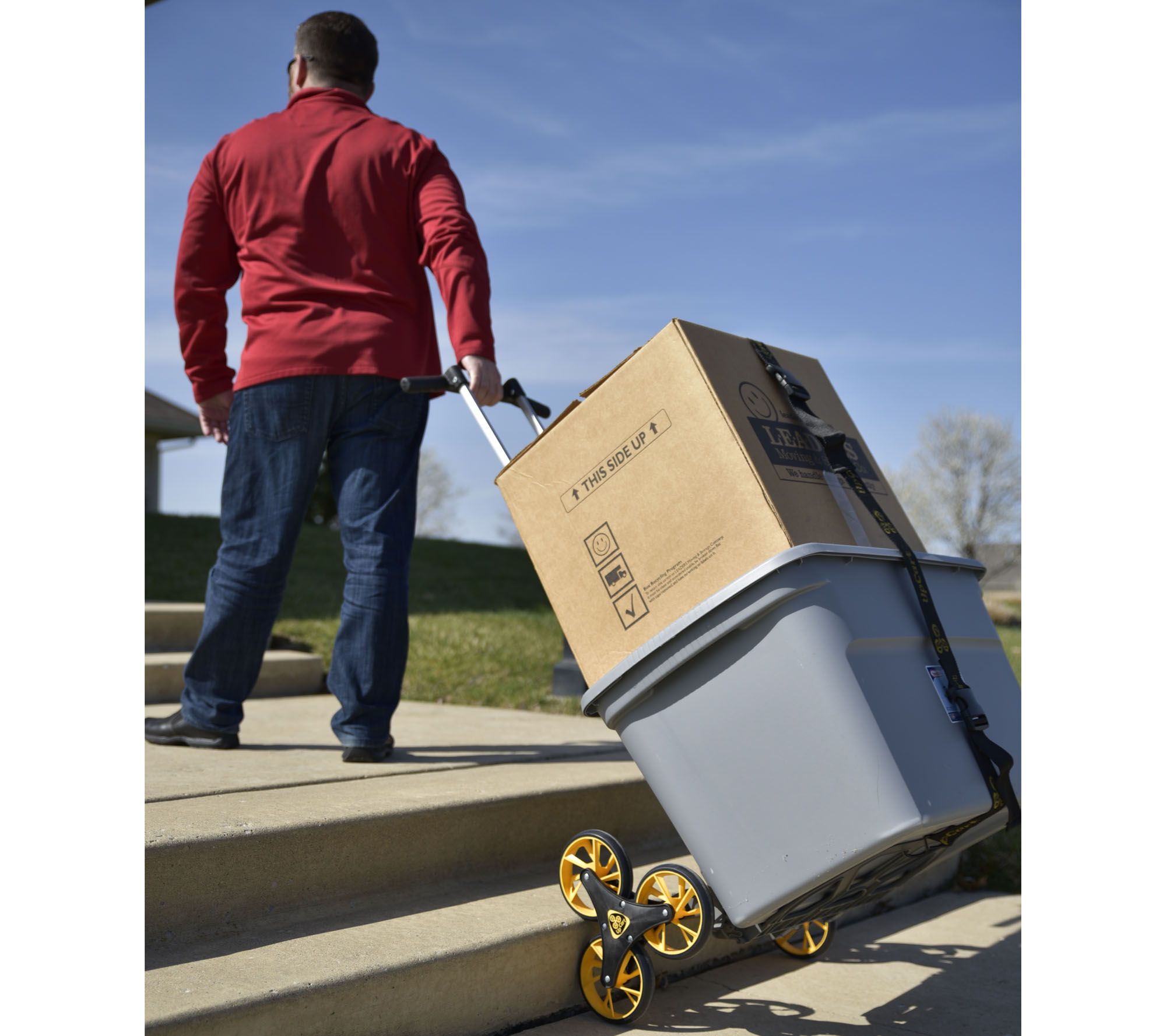 UpCart Lift All-Terrain Folding Stair Climbing Hand Cart - QVC.com