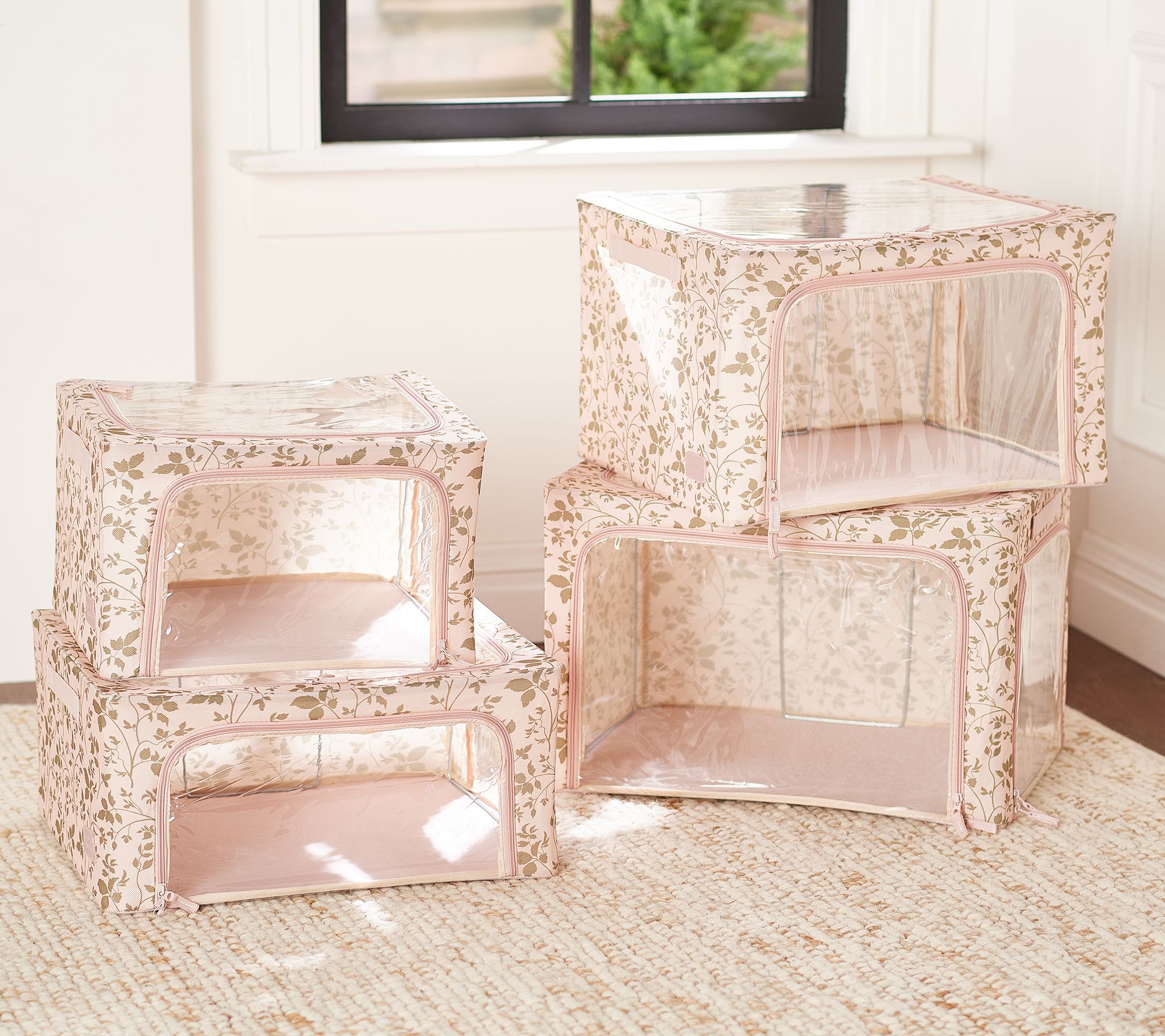 (QVC) Periea Set of 4 Assorted Collapsible Storage Boxes – TVShoppingQueens