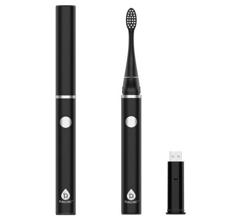Pursonic USB Charging Toothbrush with 12 brushheads - QVC.com
