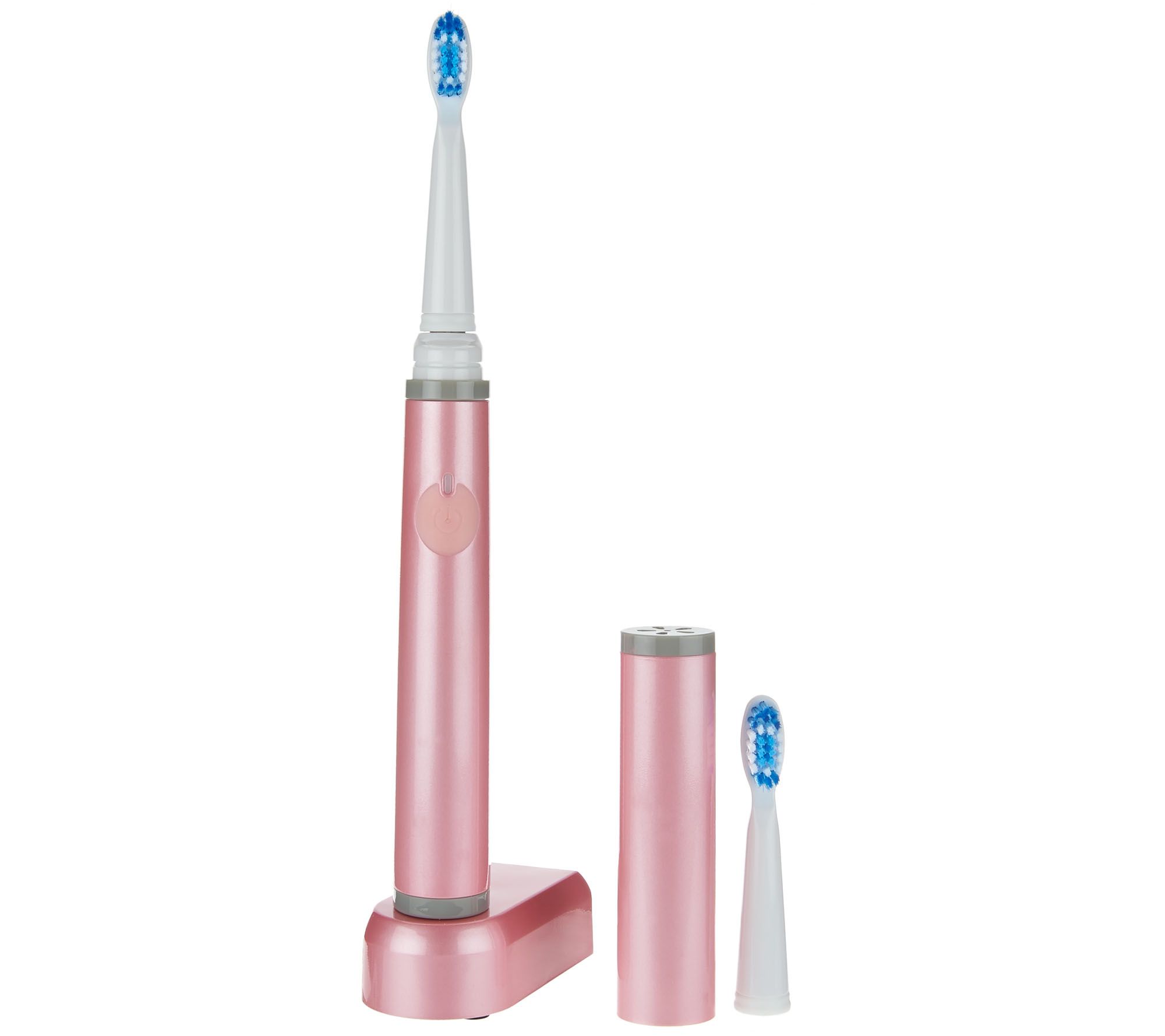 Pop Sonic Rechargeable Toothbrush with Cap & Brush Heads - QVC.com