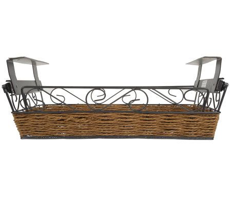 Kabinet-Mate Self Adhesive Wicker Basket Klutter Catcher - QVC.com