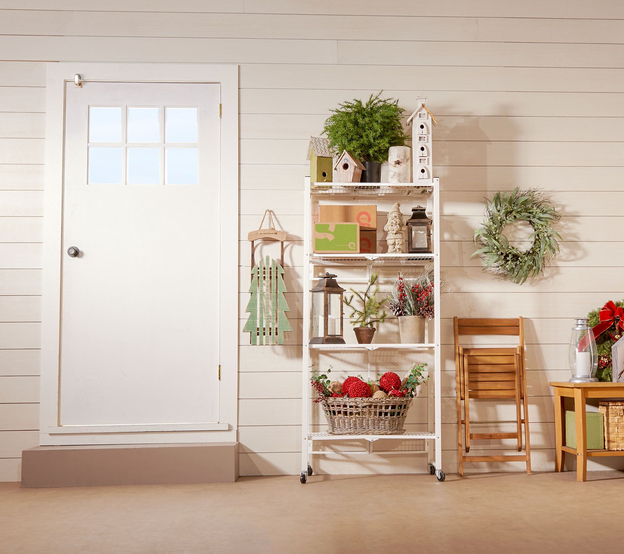 Oasis 4-Tier Heavy Duty Folding Storage Rack - QVC.com