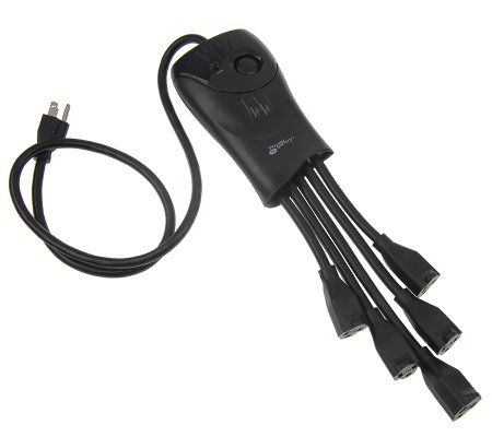 Power Squid Surge Protector Flexible 5 Outlet Power Cord - QVC.com