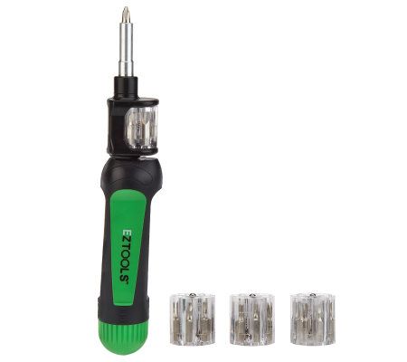 EZ Tools 24-in-1 Bit Shooter Spin and Load Screwdriver - QVC.com