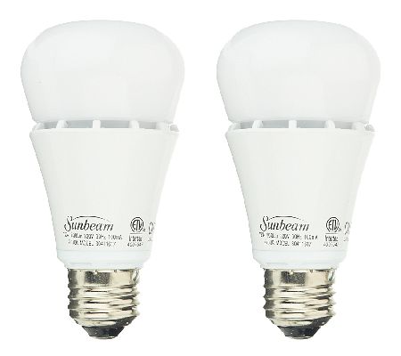 Sunbeam Set of 2 High Performance LED Light Bulbs - QVC.com