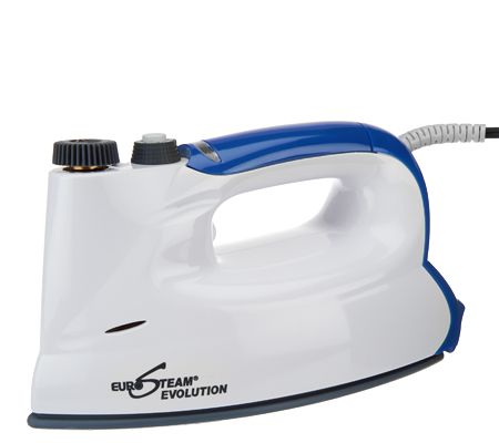 Eurosteam 800 Watt Steam Iron with Ceramic Soleplate - QVC.com