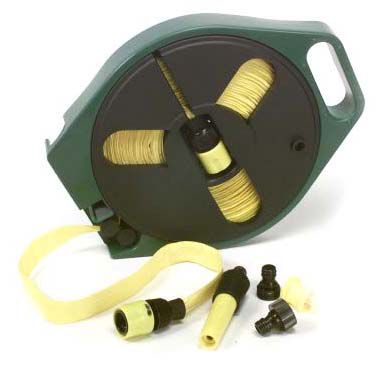 HydroHose Compact 50' Nylon Hose w/Reel, Nozzle - QVC.com