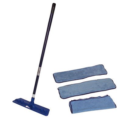 Bona Microplus with Starfiber 4 Piece Mop and Cloth Cleaning Set - QVC.com