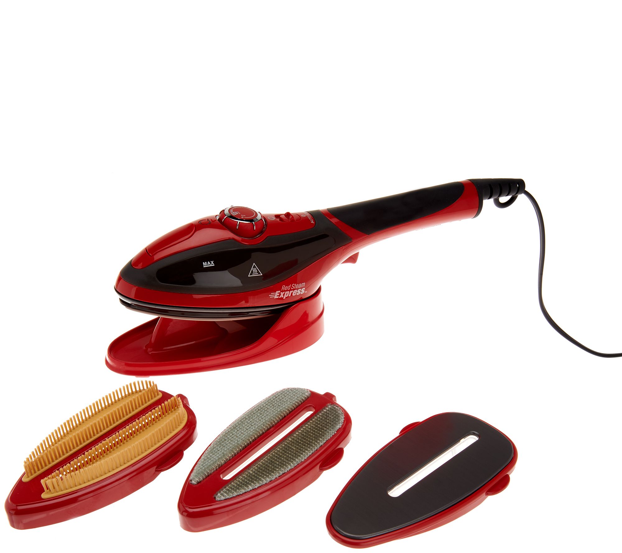 Red Steam Express 2-in-1 Iron and Steamer - QVC.com