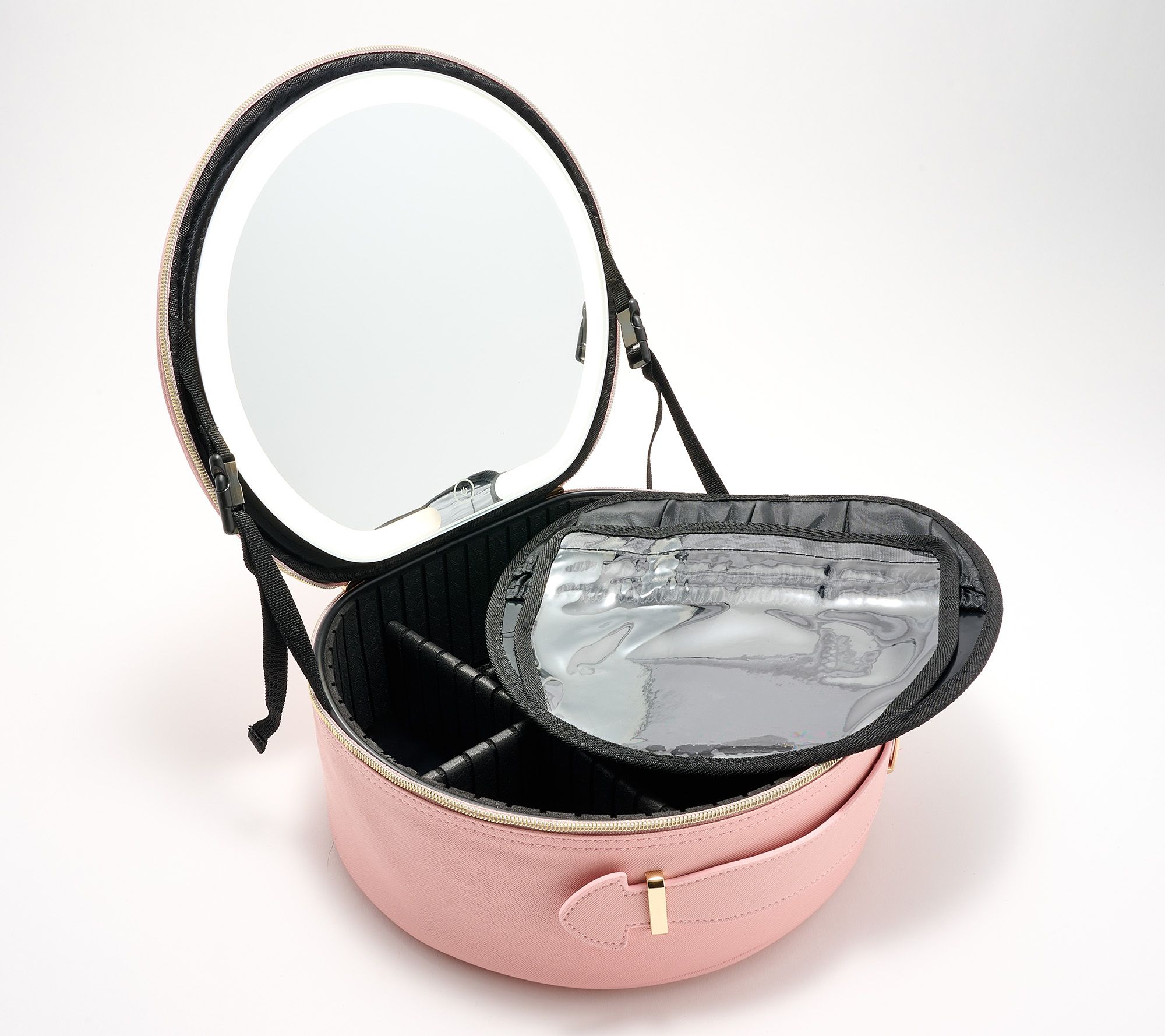 "As Is" Sophist-a-Care Portable Makeup Case w/ Light Up Mirror - QVC.com