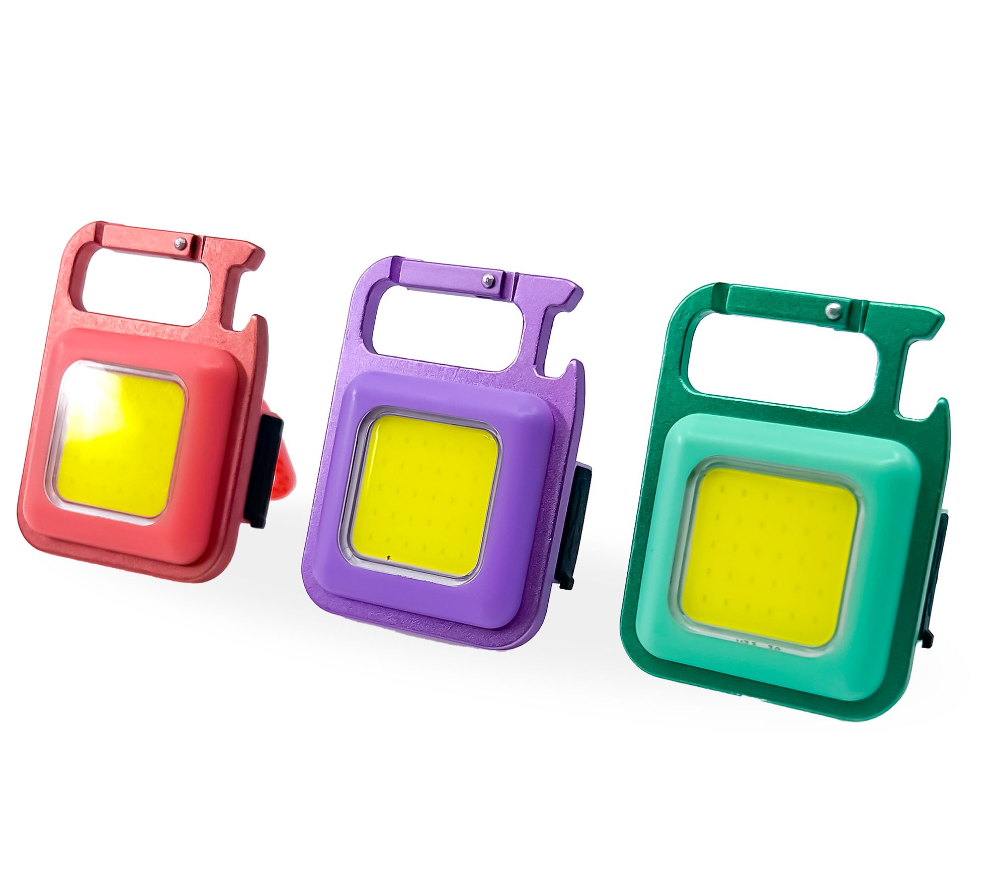 "As Is" Flipo Set/3 600 Lumen COB Rechargable Mini Worklights - QVC.com