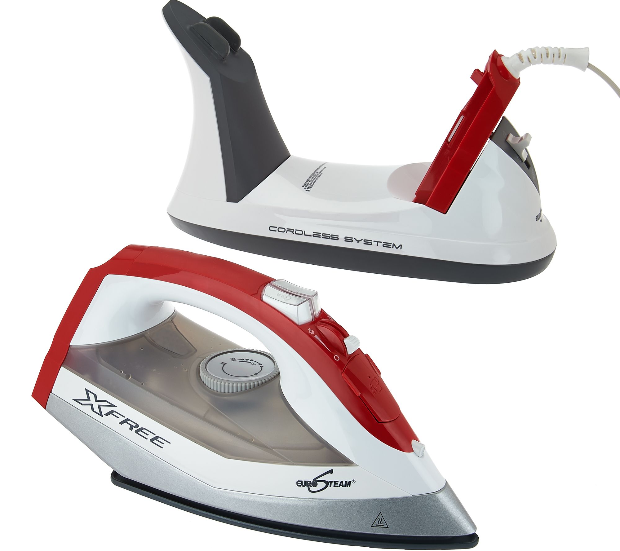 Eurosteam XFree 1200W Steam Iron w/ Cordless Mode - QVC.com