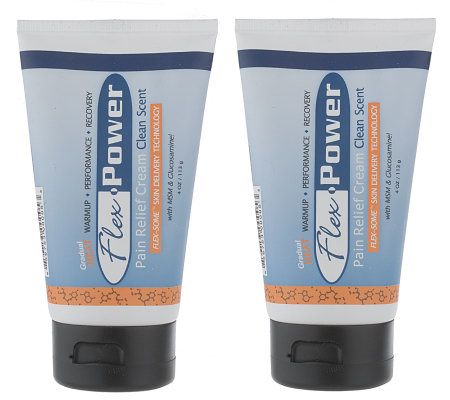 Flex Power Set of 2 Joint & Muscle Pain Relief Cream - QVC.com