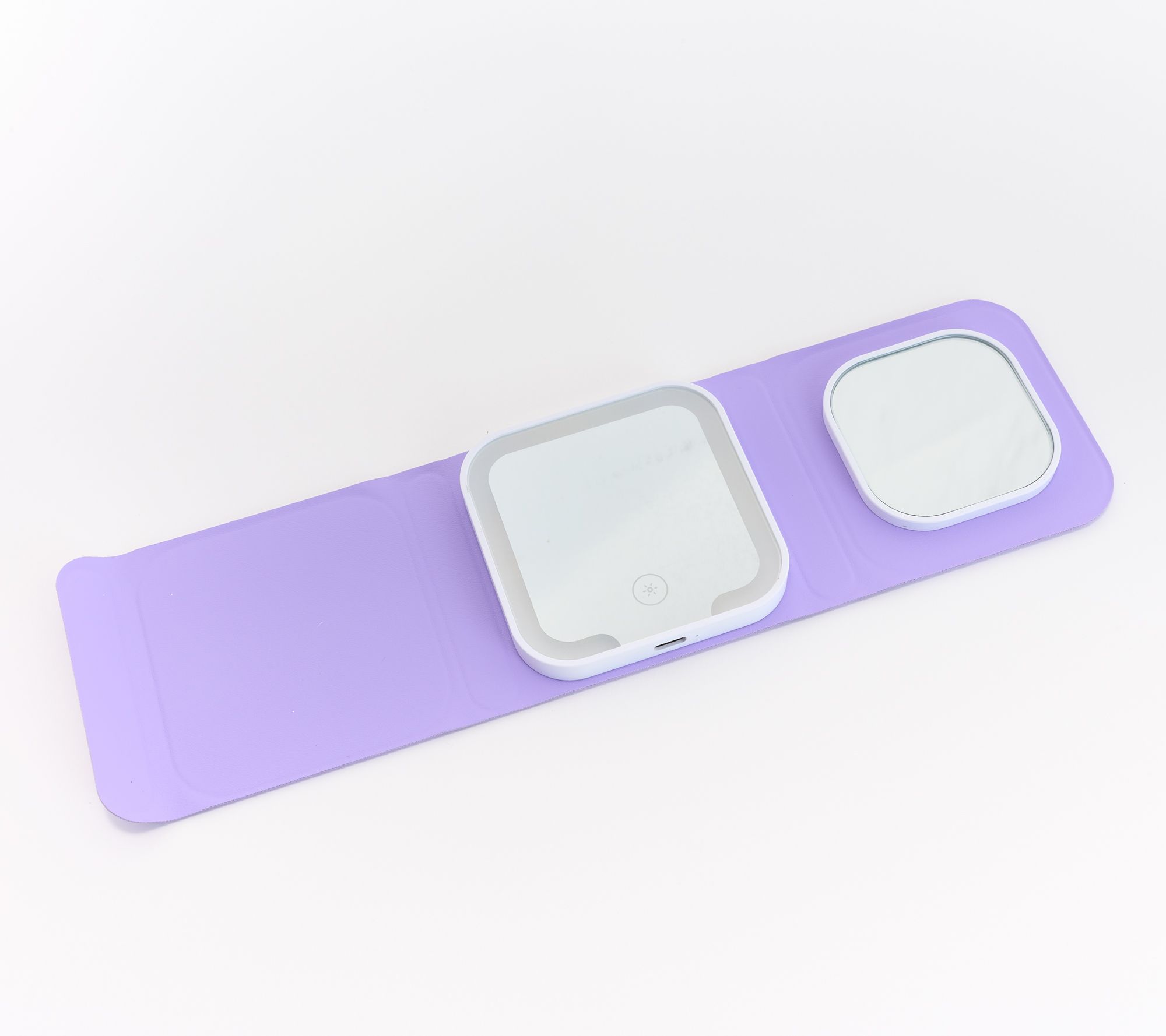 Fancii Emma Mini Tri-Fold Pocket Lighted 1x & 5x Mirror - QVC.com